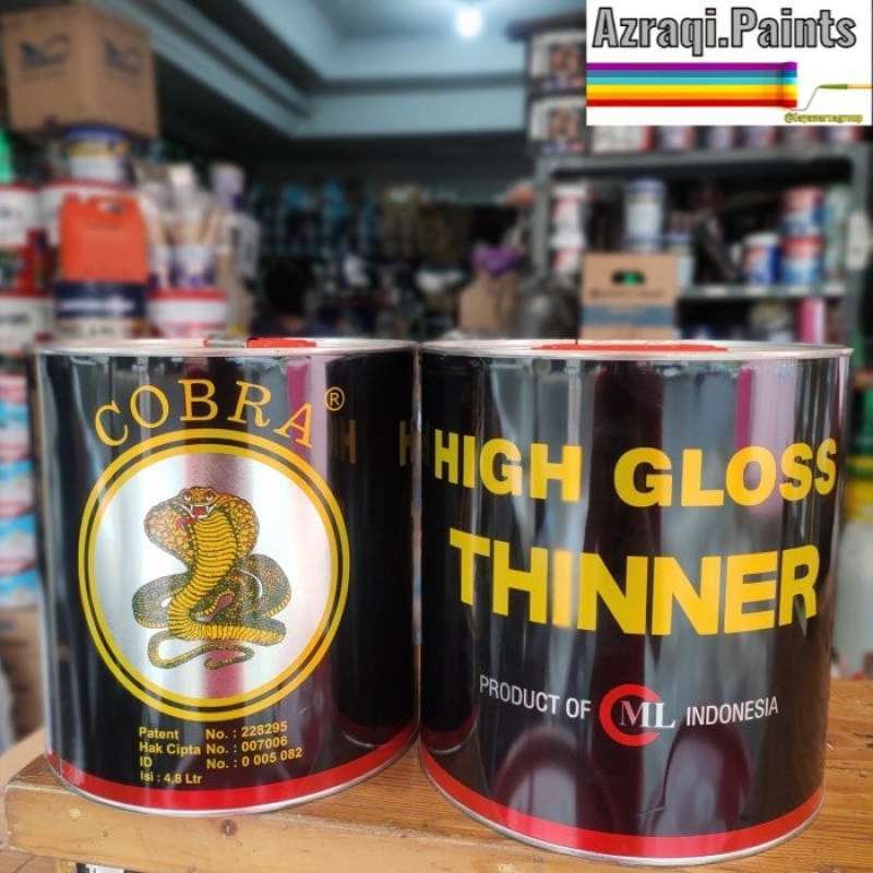 Promo Thinner Cobra Hitam ( 5 Liter ) Gloss Quality Diskon 23% Di ...