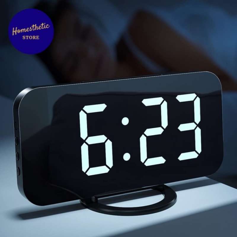 Jual Jam Meja Alarm Weker Modern Digital Led Display + Smartphone ...