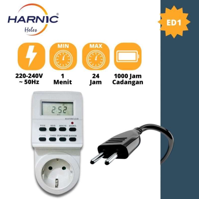 Promo Heles Timer Listrik - Timer Digital - Stop Kontak Timer 24 Jam ...