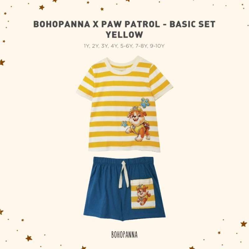 Jual Bohopanna - Bohopanna X Paw Patrol - Basic Set 2 - Setelan Anak - Yellow Di Seller Bambino ...