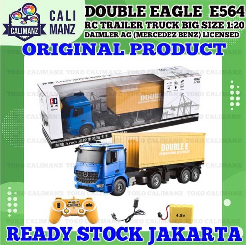 Promo Promo- Double Eagle E564 Rc Truck Trailer Ukuran Besar Dan Panjang 1:20 Diskon 50% Di ...