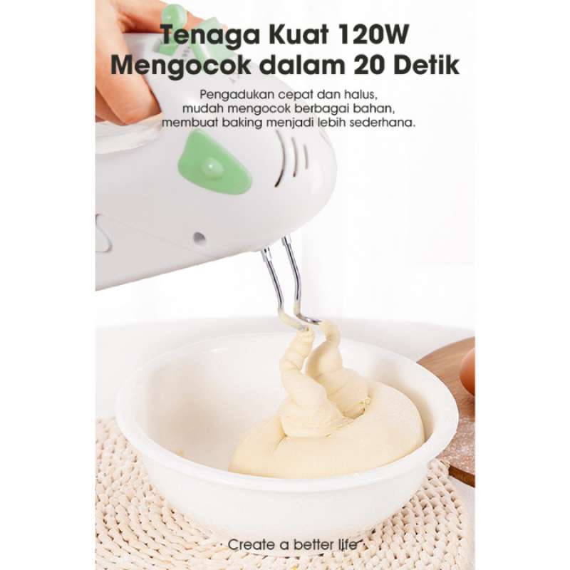 Promo Hand Mixer Samono Sw-hm120 Mesin Alat Pengaduk Adonan Kue Mikser ...