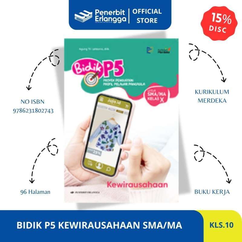 Jual Bidik P5 Kewirausahaan Sma/ma Kls.10/km Di Seller Penerbit Erlangga - Penerbit Erlangga ...
