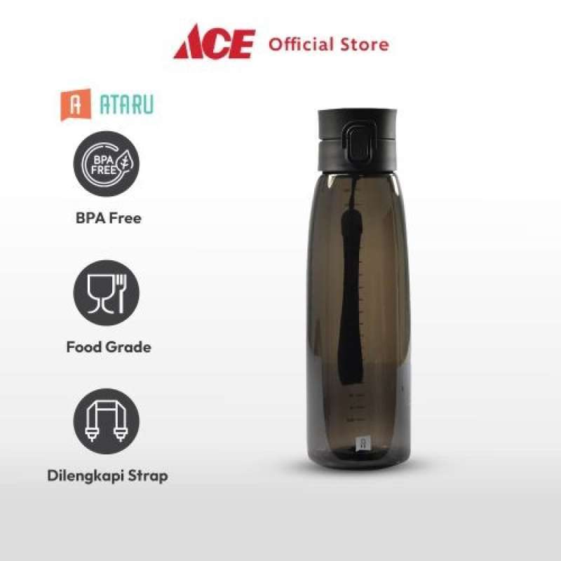 Jual Ace - Ataru 1 Ltr Botol Minum Tritan Dengan Strap - Hitam Di ...