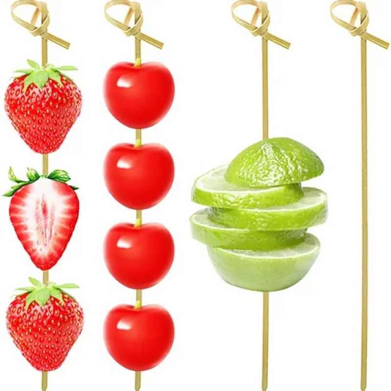 Jual Jual Tusukan Cocktail/konde/simpul/buah Dari Bambu 6-18 Cm - 10.5 ...