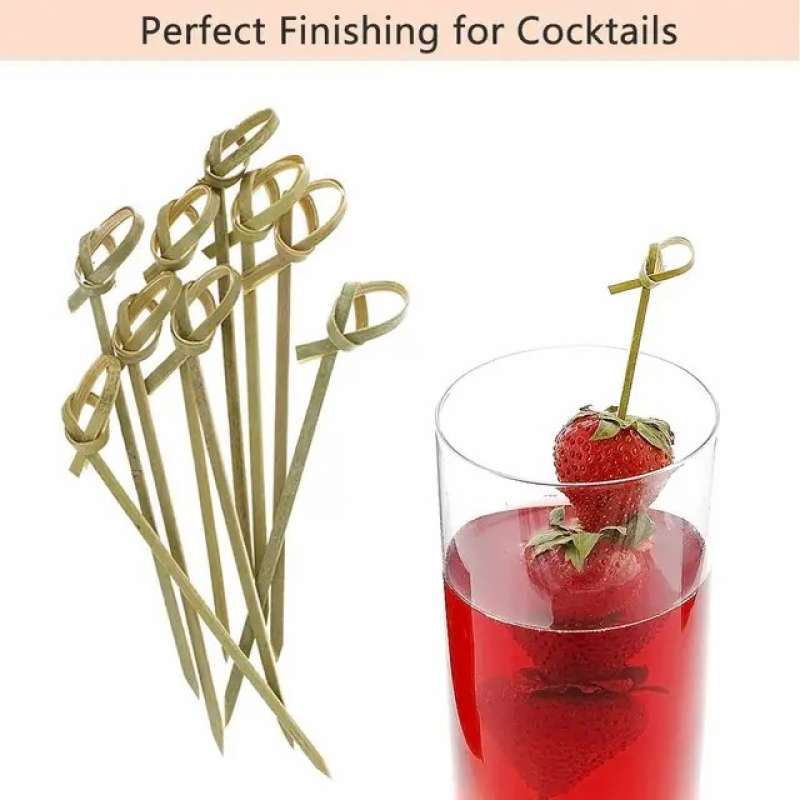 Jual Jual Tusukan Cocktail/konde/simpul/buah Dari Bambu 6-18 Cm - 10.5 ...