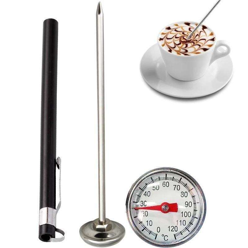 Jual 1 Set Termometer Kopi Barista Coffee Thermometer Analog Stainless ...