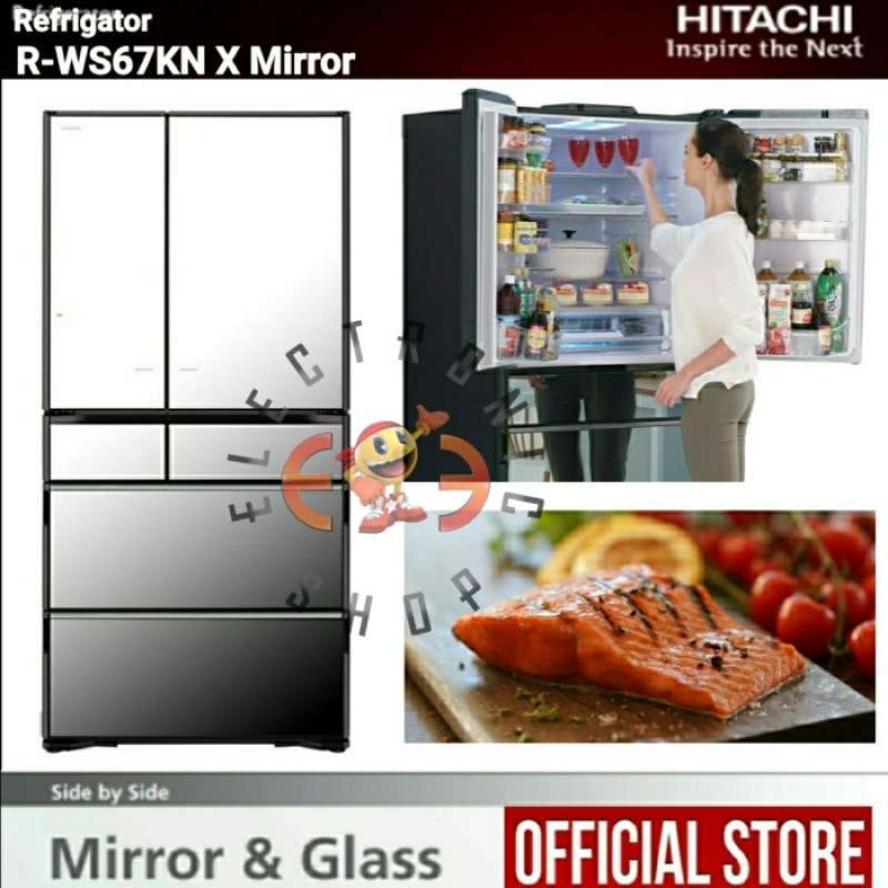 Promo Hitachi Kulkas Multi Door 670l - R Wx670kn X Mirror - Japan ...