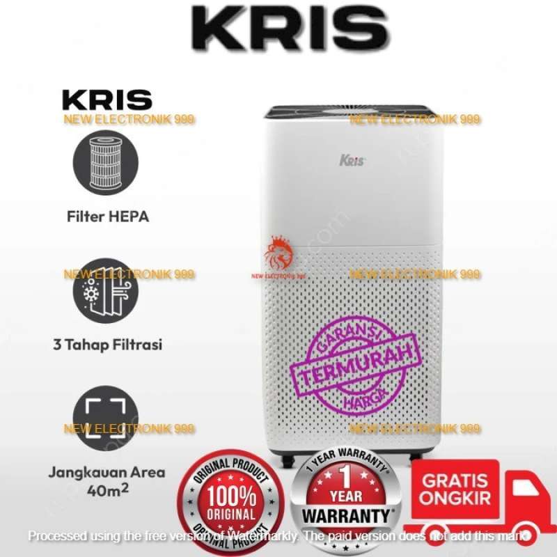 Promo Kris Floor Stand Air Purifier 40m2 Kris 40 M2 Air Purifier 400 M3 ...