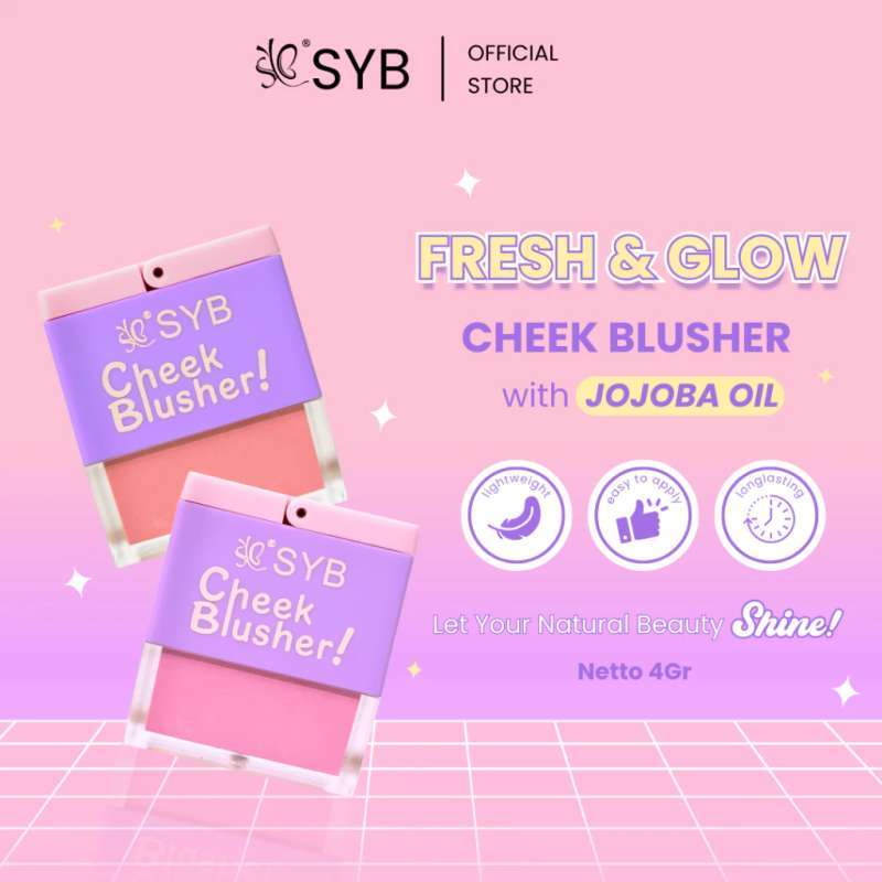 Promo New Syb Cheek Blusher [blush On Fresh And Glow] Diskon 50% Di ...