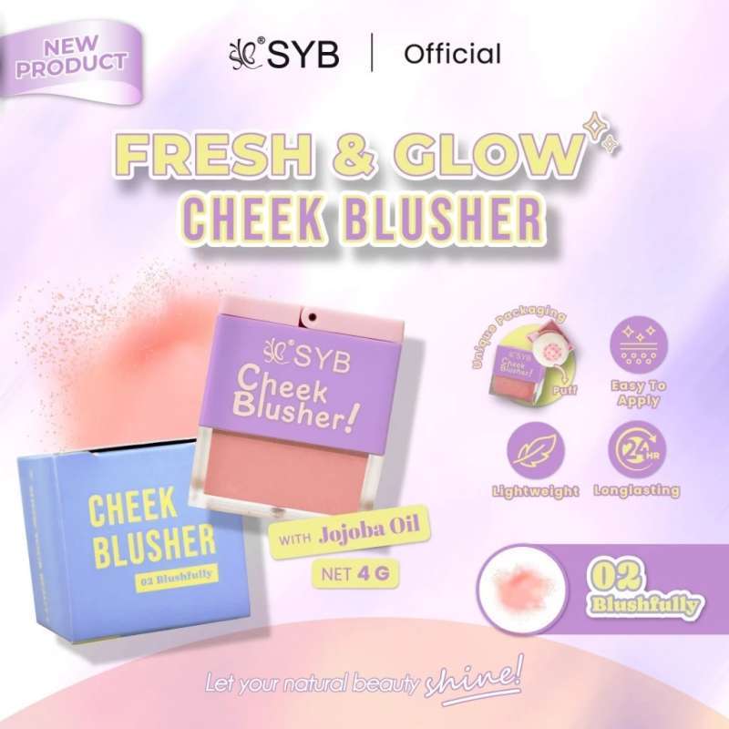 Promo New Syb Cheek Blusher [blush On Fresh And Glow] Diskon 50% Di ...