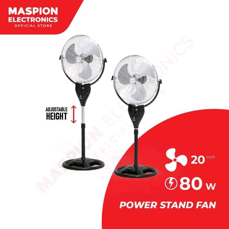 Jual Maspion Kipas Angin Berdiri Power Stand Fan 20 Inchi 80w Pw-507 S ...