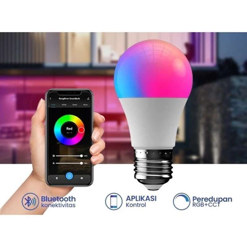 Jual Han River Smart Lampu Led Bulb 10w App Bluetooth Rgbw Diy Lampu ...