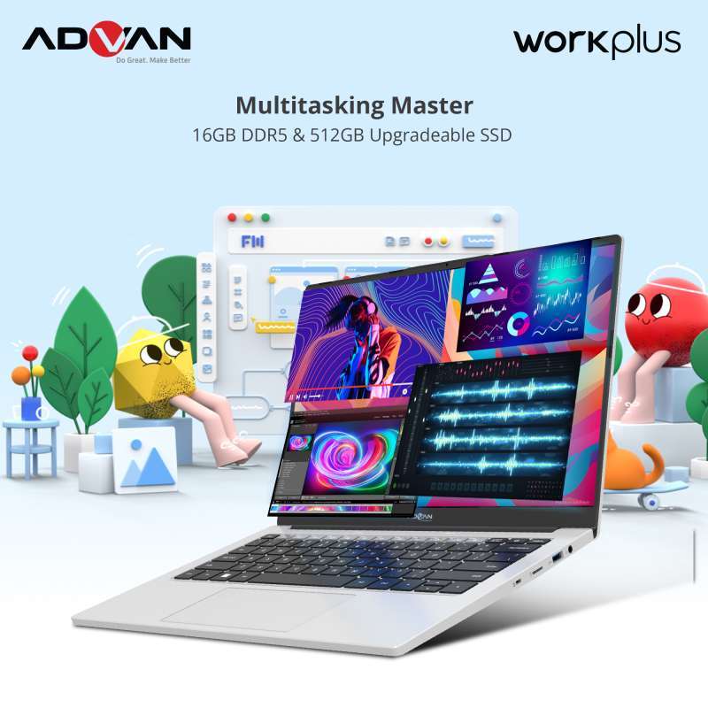 Jual Advan Workplus Amd Ryzen 7 7735hs Ram16gb Ssd2tb 14'' Ips Windows ...