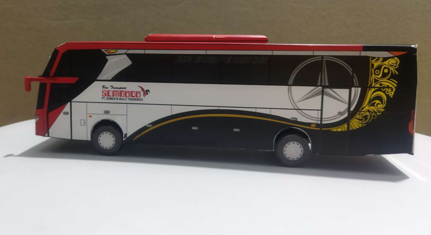 Jual Miniatur Bus Transport Sembodo Voyager Papercraft Kurniatravel ...