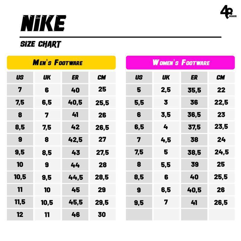 nike fitting guide