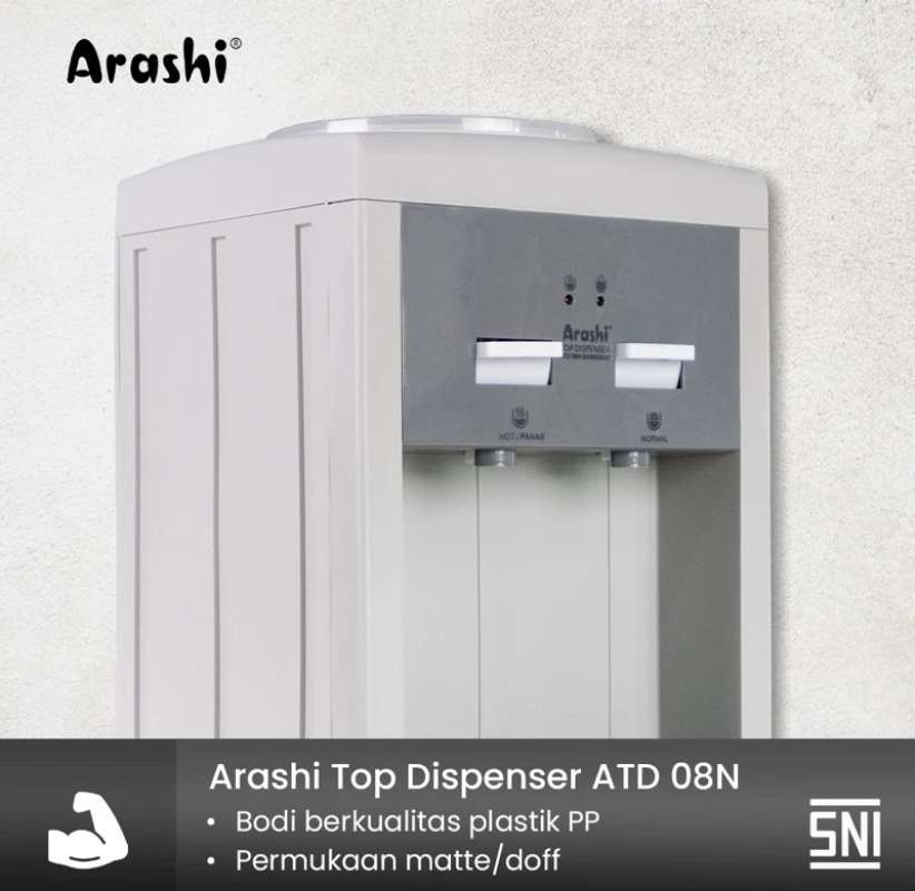 Jual Arashi Top Dispenser / Hot & Normal / Galon Atas Atd 08n - Atd08n ...