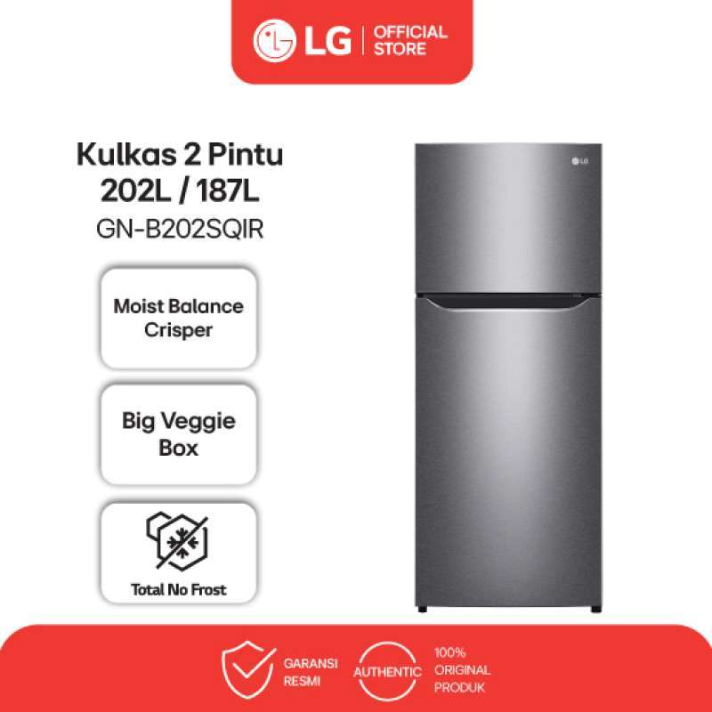 Promo Lg Kulkas 2 Pintu 202l / 187l - Moist Balance Crisper - Big ...