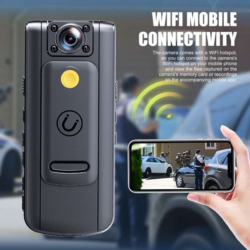 Promo Mini Camera Body Cam Wifi 4k Full Hd 1080p Rotating Lens 1000mah ...
