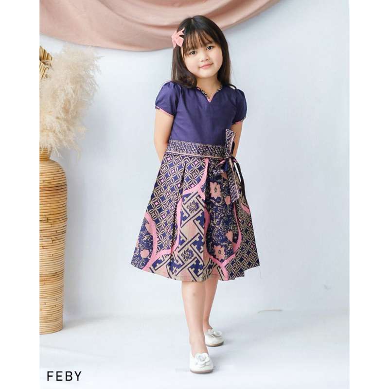 Baju Batik Kombinasi Anak Perempuan √40+ Model Baju Batik Anak