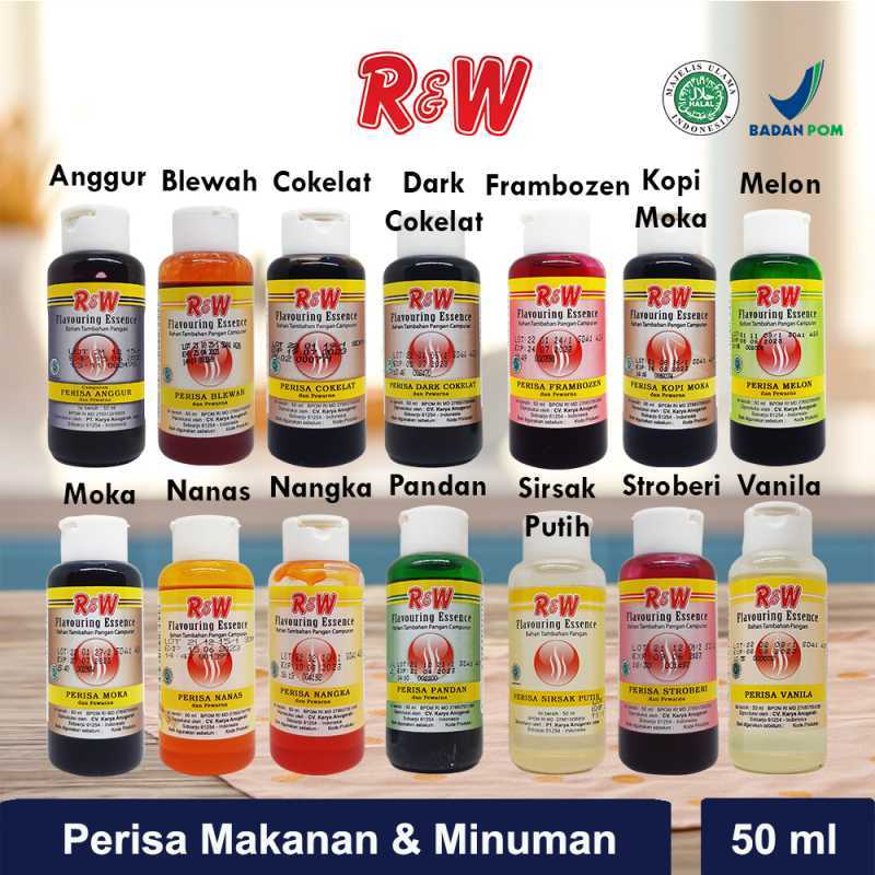 Jual Perisa Essence Pasta Makanan Minuman Rajawali R&w Rw 50 Ml Di ...