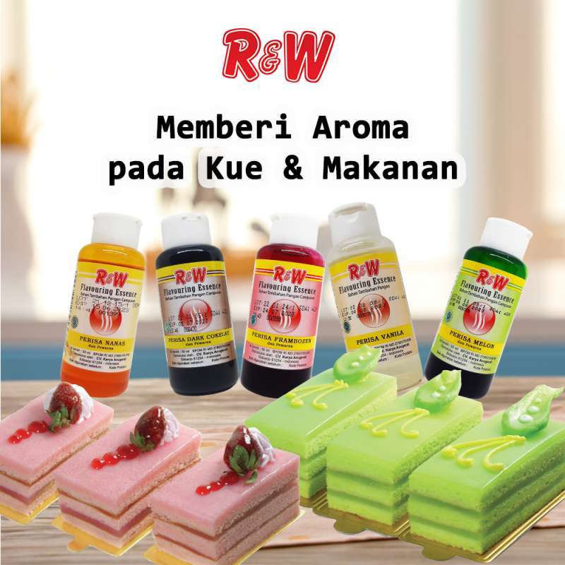 Jual Perisa Essence Pasta Makanan Minuman Rajawali R&w Rw 50 Ml Di ...