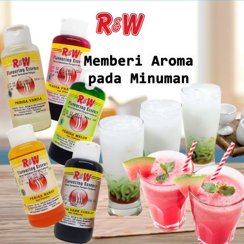 Jual Perisa Essence Pasta Makanan Minuman Rajawali R&w Rw 50 Ml Di ...