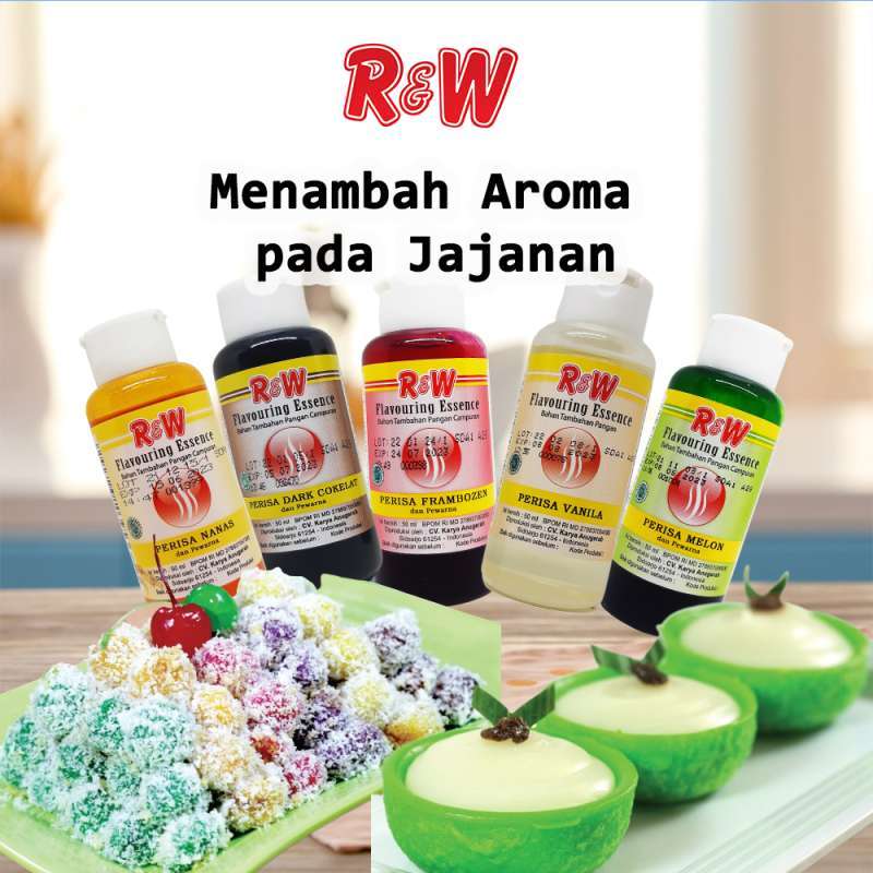 Jual Perisa Essence Pasta Makanan Minuman Rajawali R&w Rw 50 Ml Di ...