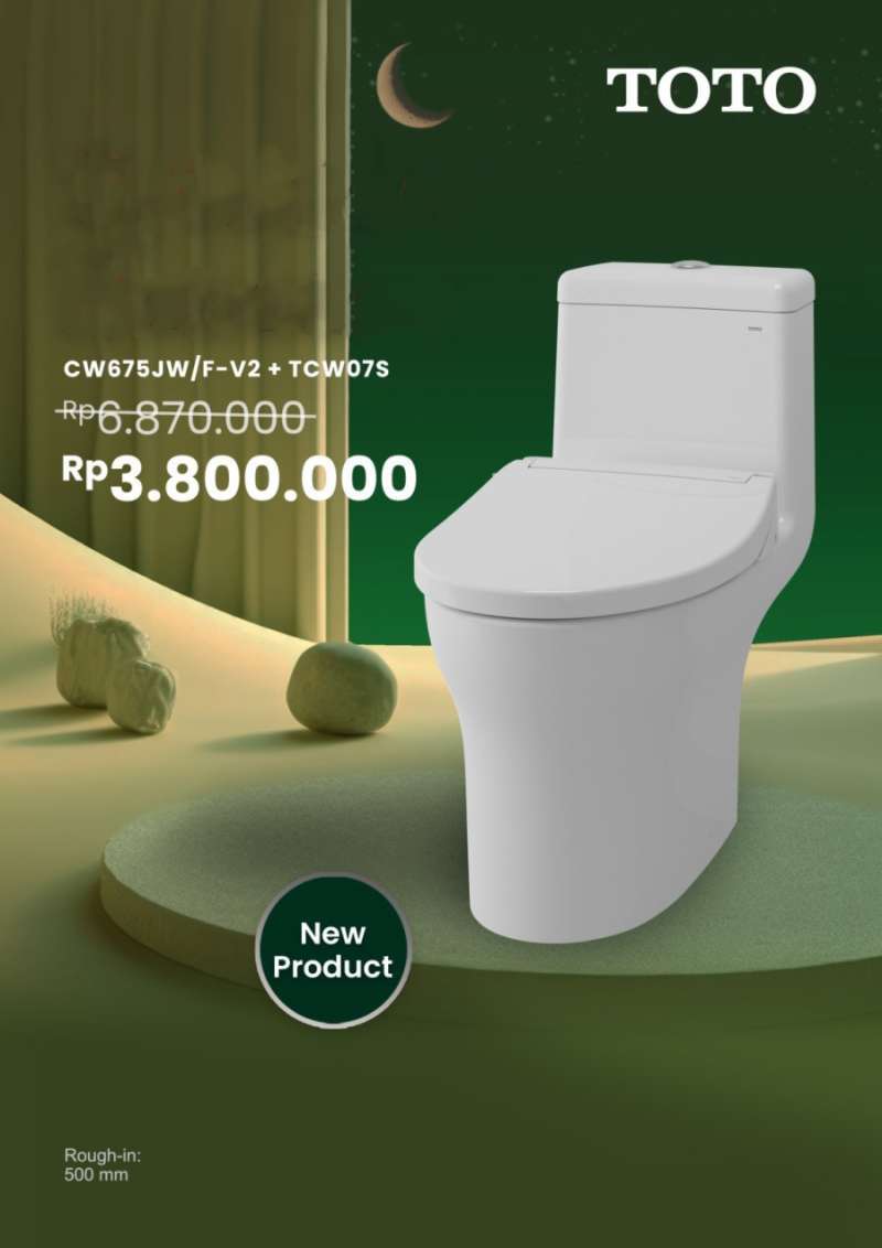 Jual Kloset One Piece Toilet Closet Toto Cw675j With Tcw07s Ecowash Di Seller Delux Official ...