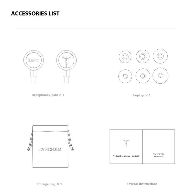 Promo Tanchjim Zero Ultima 10mm Dynamic Driver With Mic – Iem Hi-res ...