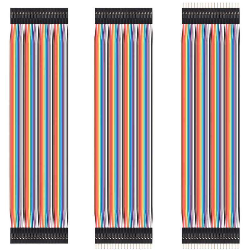 Jual Dupont Jumper 1lmbar 40pcs 10cm,20cm,30cm Male To Male + Female To ...