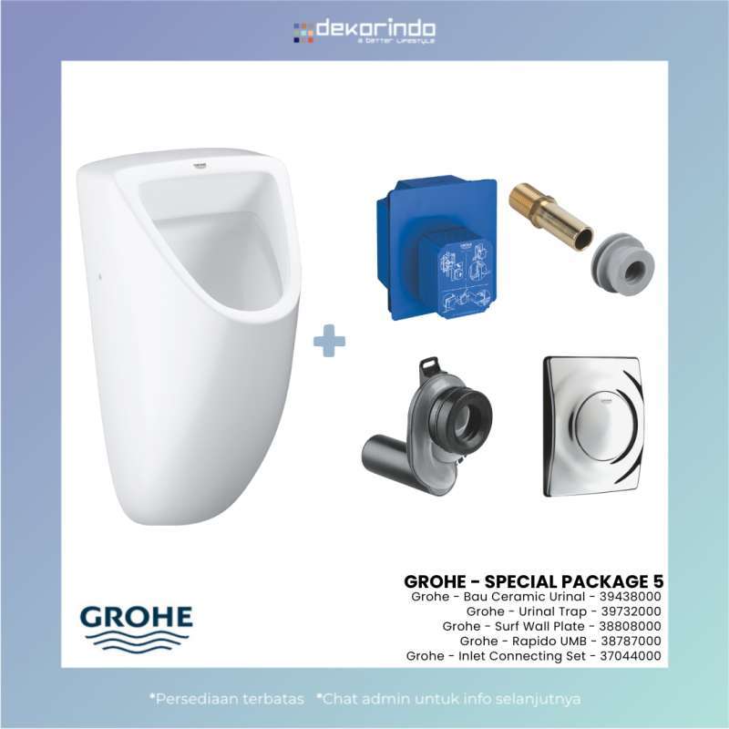 Jual Grohe - Special Package 5 - Grohe Bau Ceramic Urinal 39438000 ...
