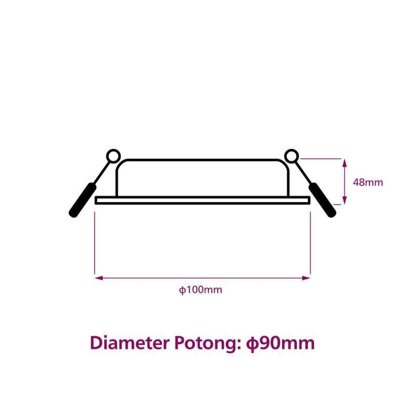 Promo Lampu Downlight Philips Dl260 Rd D90 11w 965 Cahaya Putih Diskon ...