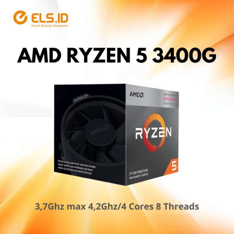 Promo Processor Amd Ryzen 5 3400g With Radeon Graphic + Wraith Cooler ...