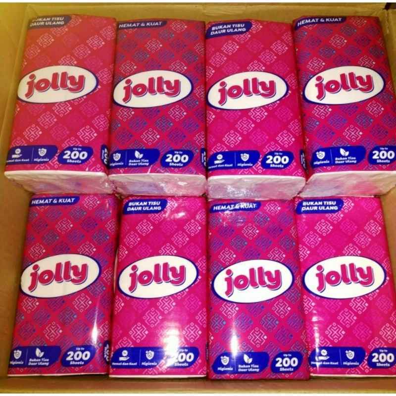 Jual [15 Pcs] Tisu Tissue Jolly 200 Sheets Tisu Wajah Facial Tisu ...