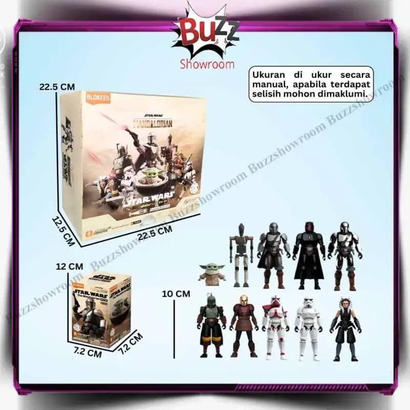 Promo Blokees Blind Box Star Wars Galaxy Version 01 The Mandalorian ...