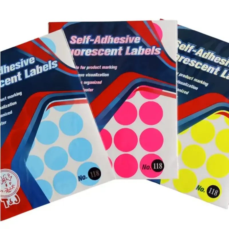 Jual Label Tom & Jerry Bulat Warna Fluorescent - No.118 (5 Sheets/pack ...