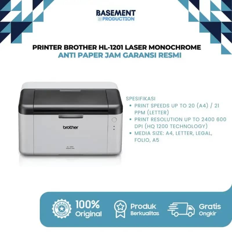 Jual Brother Printer Hl-1201 Laser Monochrome Anti Paper Jam Garansi Resmi Di Seller Bsmp It ...