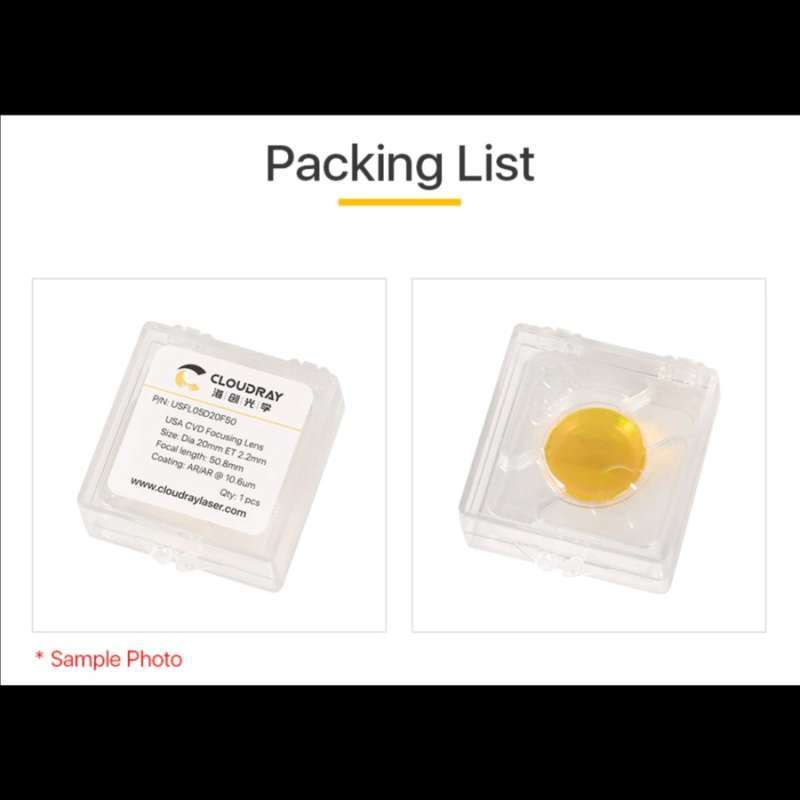 Jual Original Cloudray Lensa Co2 Laser Usa Cvd Znse Meniscus - D28 F101.6 Et3 Di Seller 3d Zaiku ...
