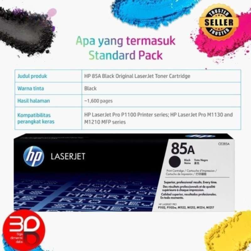 Promo Hp Tinta Printer 85a Black Laserjet Toner Cartridge Diskon 10% Di ...