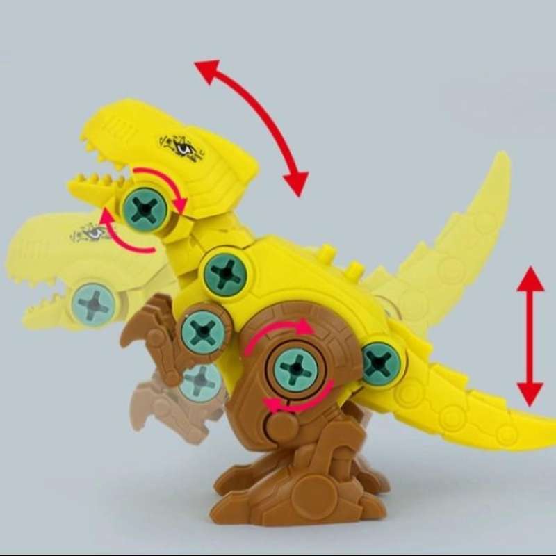 Jual Diy Dinosaur Dinosaurus Besar Plus Peluncur Mainan Bongkar Pasang ...