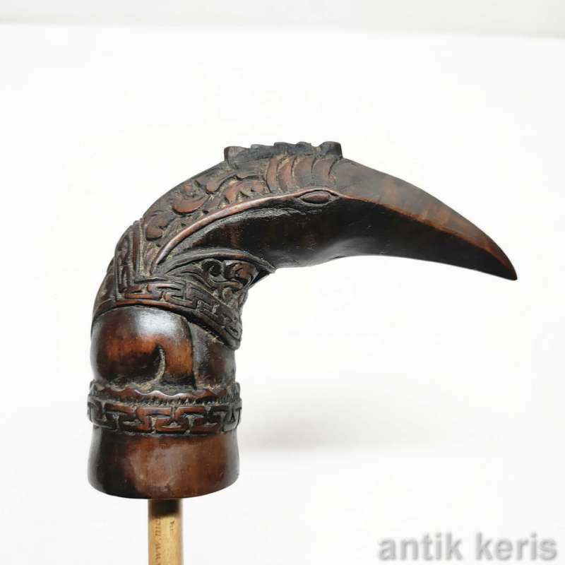 Jual Handel Deder Keris Bugis Melayu Motif Burung Bahan Kayu Nogosari ...