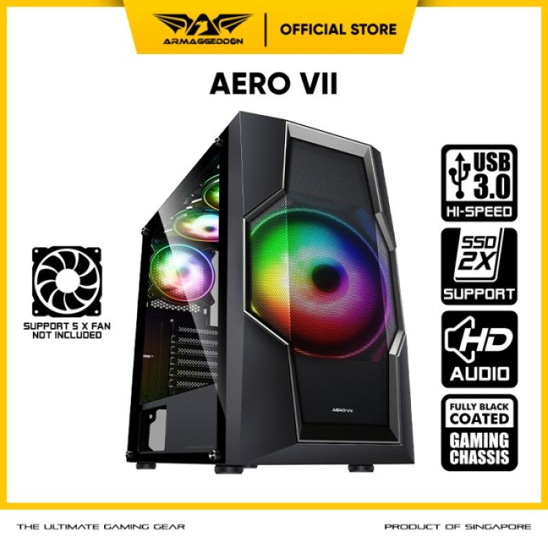 Jual Armaggeddon Aero Vii Atx Gaming Pc Case With Tempered Glass Side ...