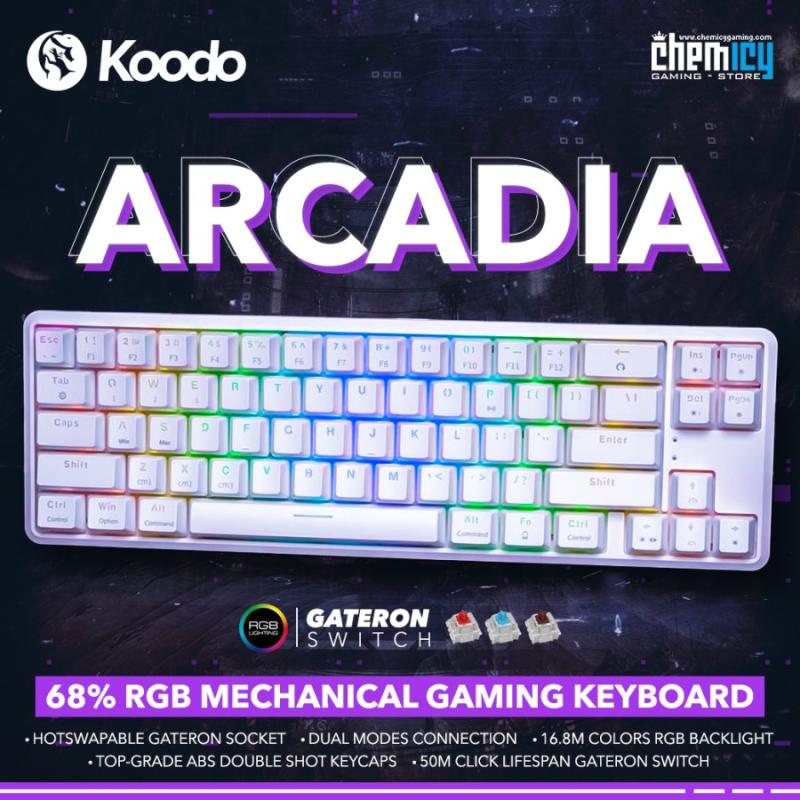 Jual Koodo Arcadia 68% Rgb Hotswap Bluetooth Mechanical Gaming Keyboard ...