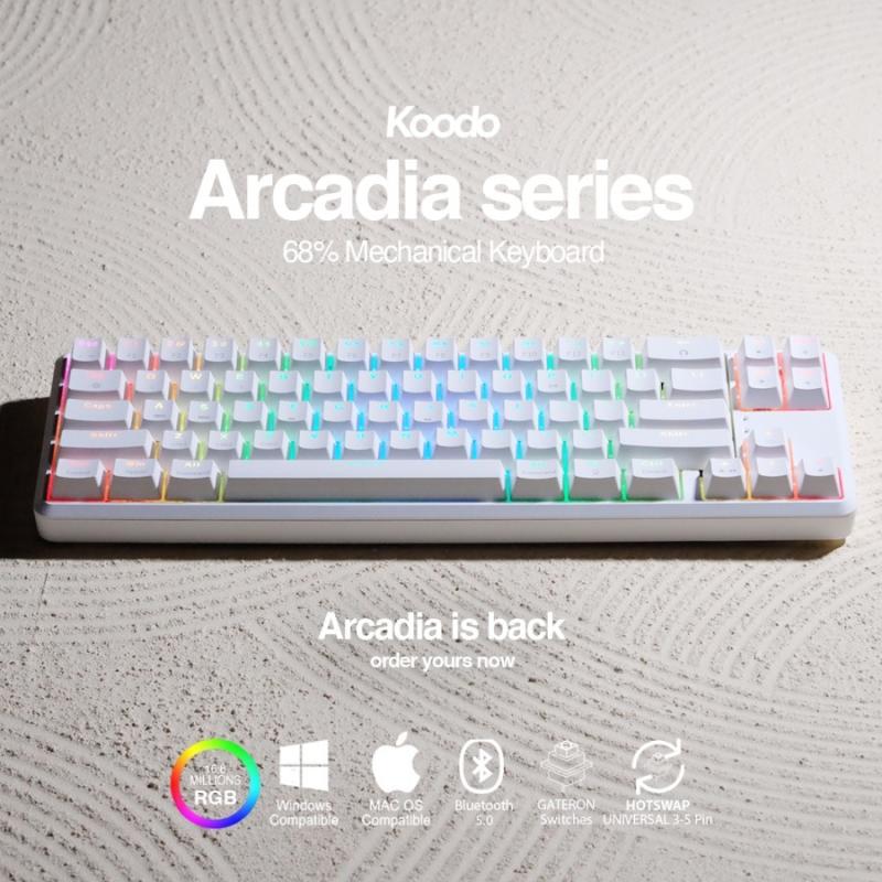 Jual Koodo Arcadia 68% Rgb Hotswap Bluetooth Mechanical Gaming Keyboard ...