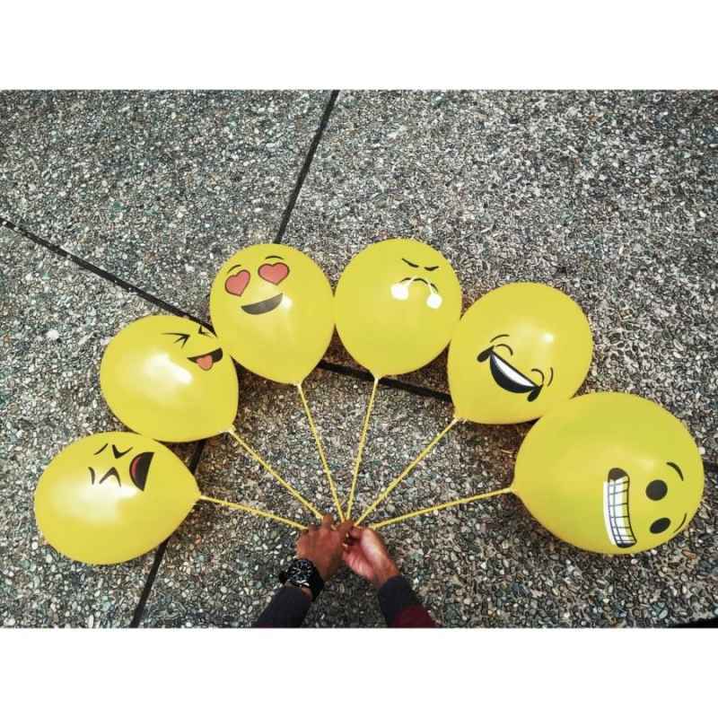 Jual Balon Latex Emoticon / Balon Emoji Smile Mix Karakter di Seller ...