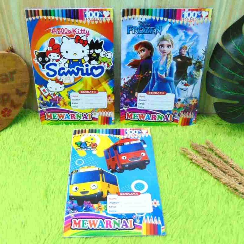 Jual BM-KARTUN MURAH BANGET! BUKU MEWARNAI ANAK PAUD TK BALITA TEMA ...