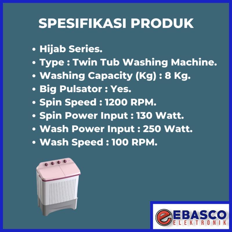 Jual Polytron Pwm 8366 Mesin Cuci 2 Tabung Mesin Cuci Kapasitas 8kg Di ...