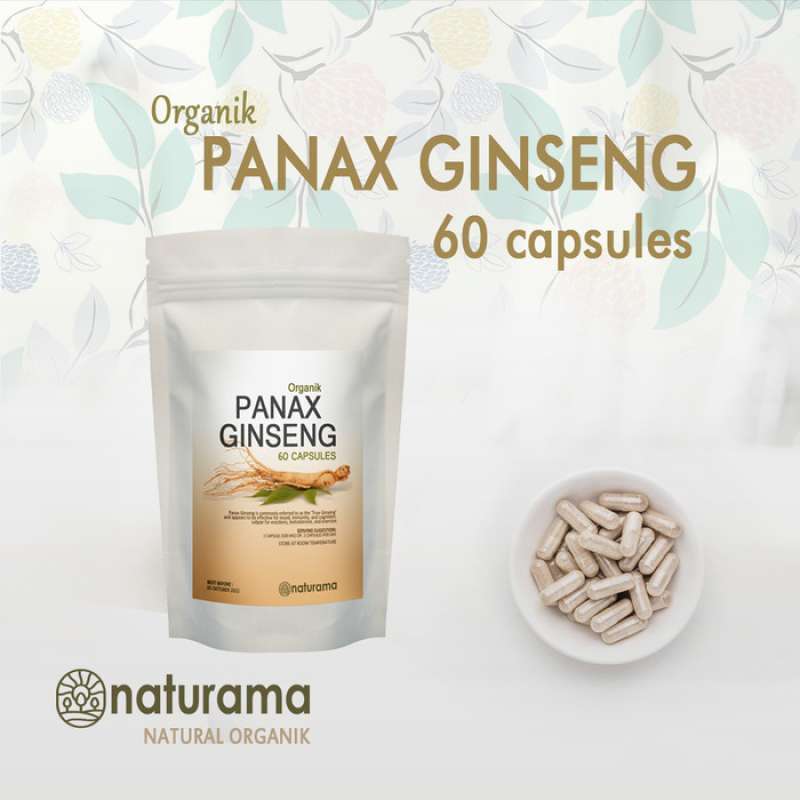 Promo Panax Ginseng Powder 60 Kapsul Naturama Bubuk Ginseng Organik ...