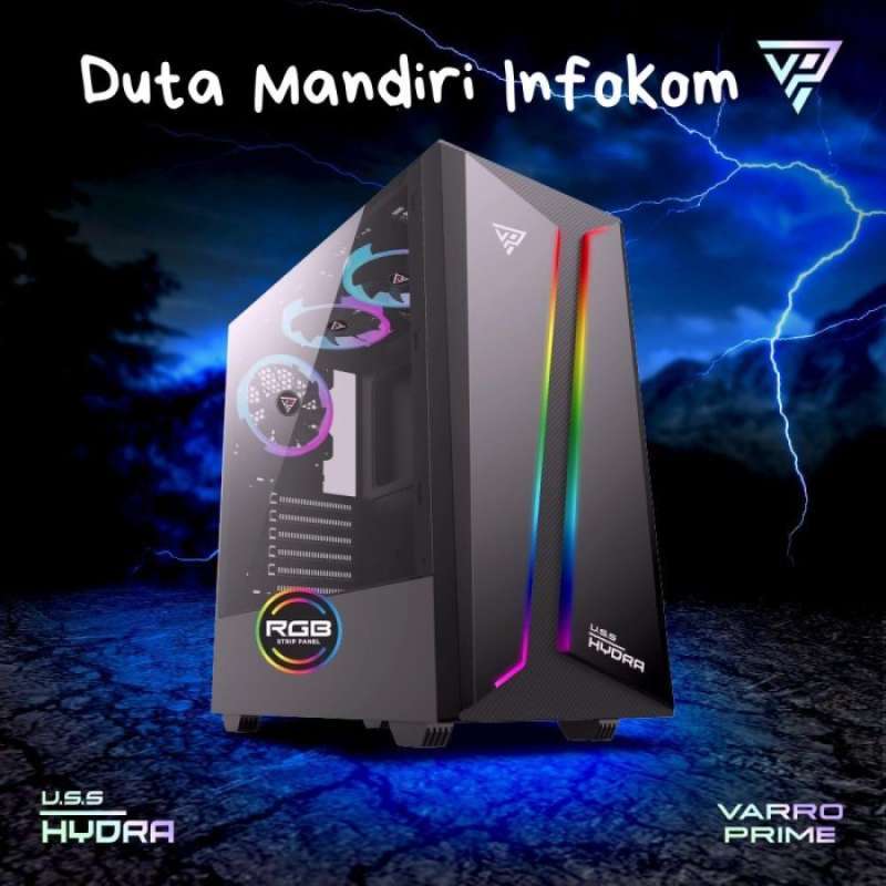 Promo Varro Prime Uss Hydra - Tempered Glass Mid-tower Gaming Case ...